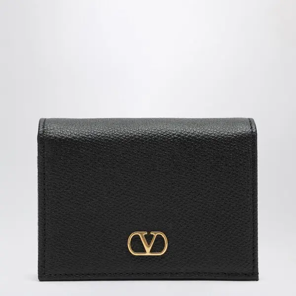 Valentino Garavani Signature Leather Vlogo Wallet - Black