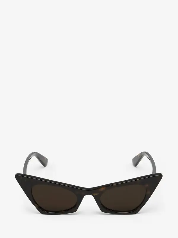 Alexander McQueen Spike Cat-eye Sunglasses - Dark Brown
