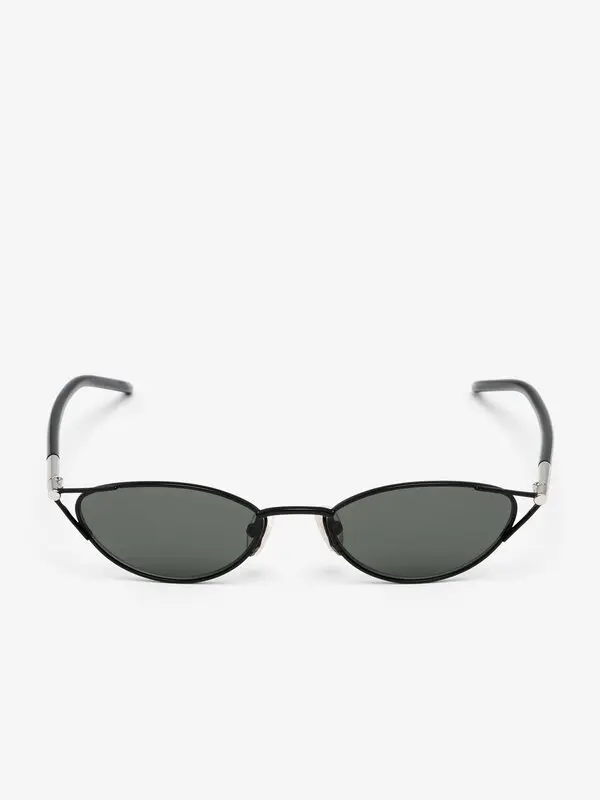 Alexander McQueen T-bar Cat-eye Sunglasses - Black