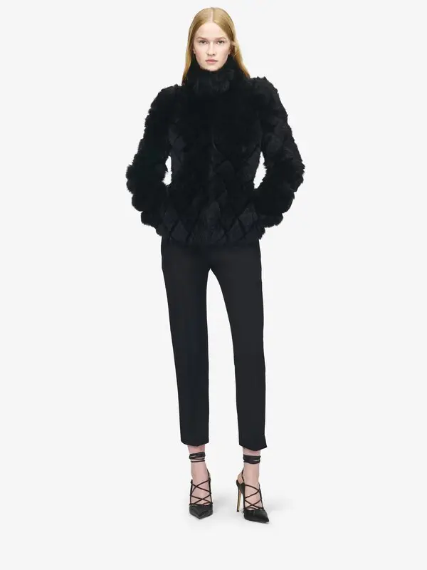 Alexander McQueen Quilted Effect Shearling Jacket