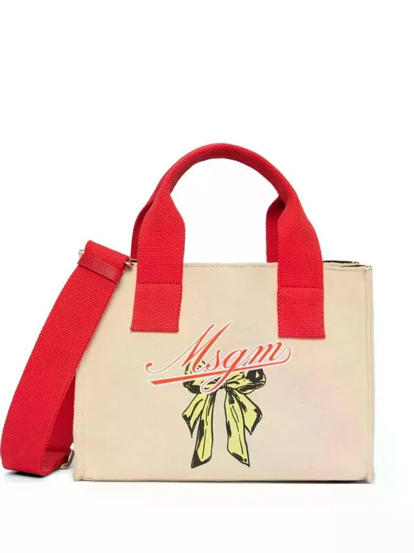 MSGM Logo-detail Tote - Neutrals