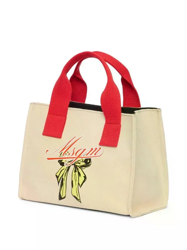 MSGM Logo-detail Tote - Neutrals