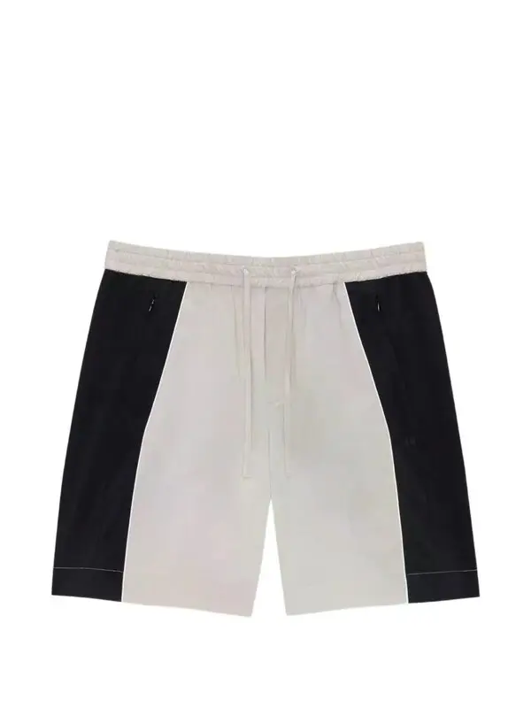 MSGM Colour-block Drawstring Shorts - Neutrals