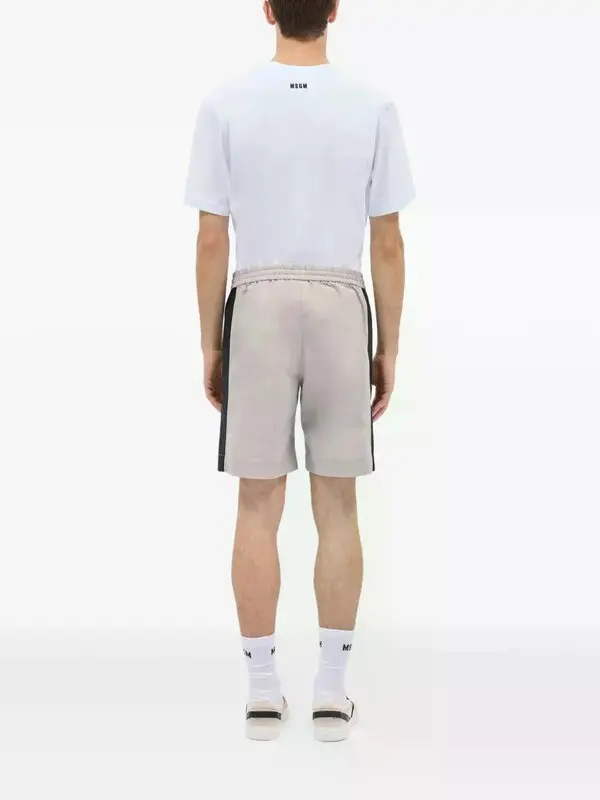MSGM Colour-block Drawstring Shorts - Neutrals
