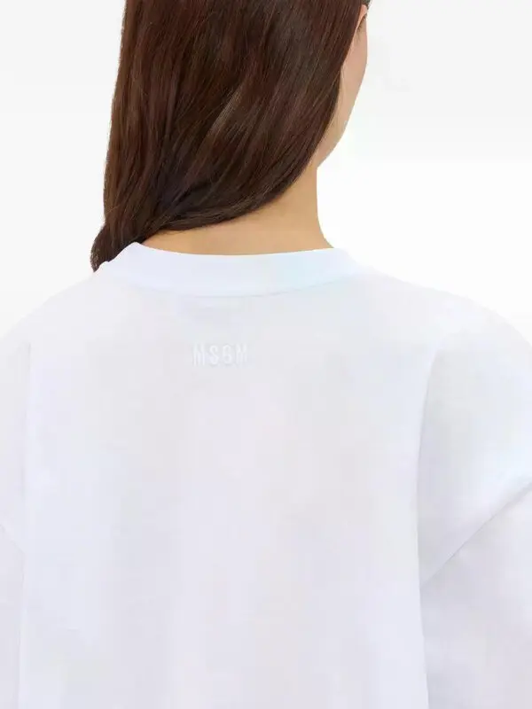 MSGM Mini Ruffled Dress - White