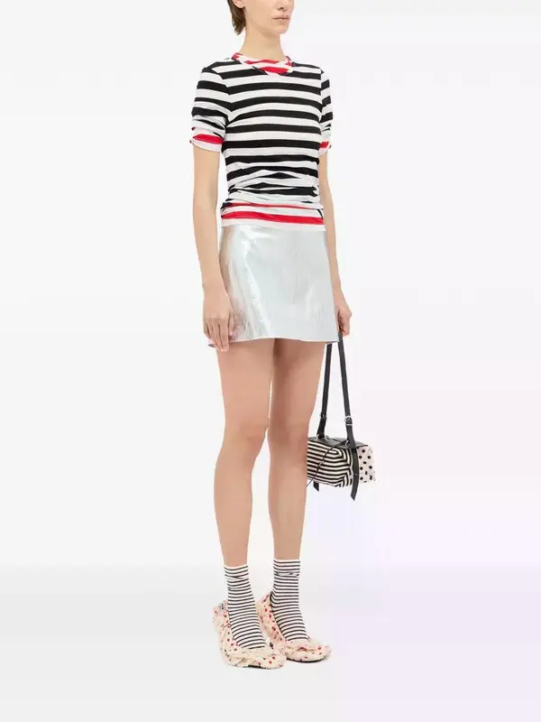 MSGM Striped Mini Skirt