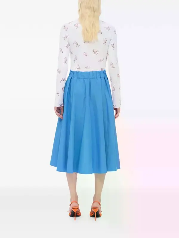 MSGM A-line Midi Skirt