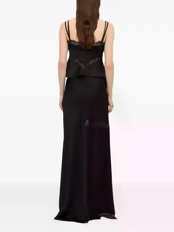 MSGM Lace Panel Maxi Skirt