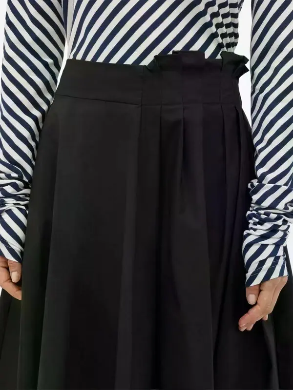 MSGM A-line Midi Skirt With Ruffle Detail