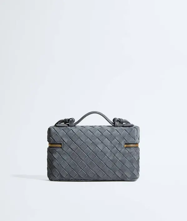 Bottega Veneta Intrecciato Suede Vanity Case