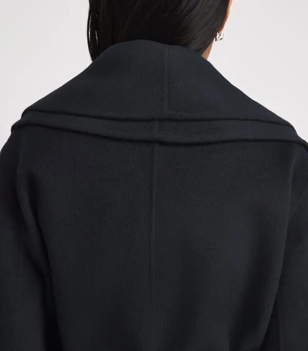 RÓHE Cashmere-wool Signature Scarf Coat - Navy