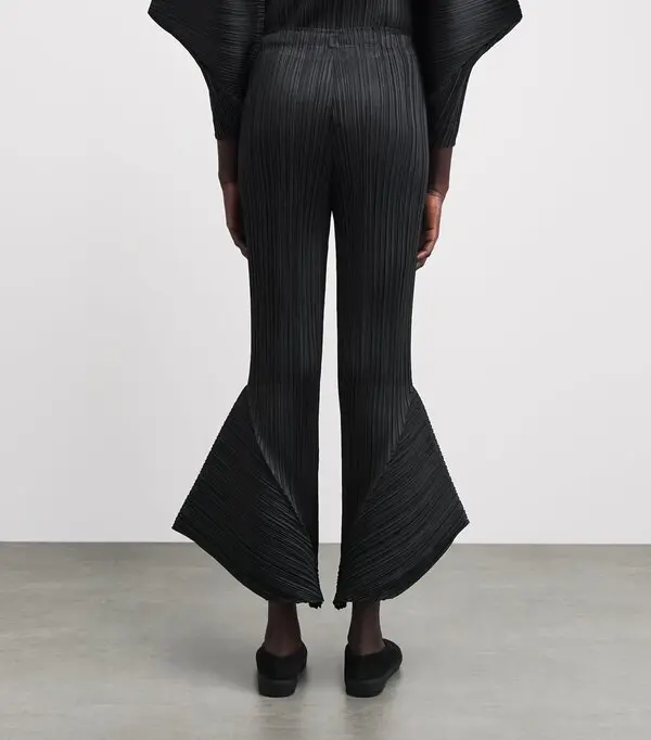 Issey Miyake Skyline Wide-Leg Trousers - Black | Editorialist