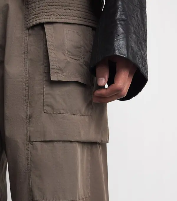 Rick Owens Ripstop Cargo Creatch Trousers