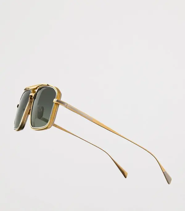 JACQUES MARIE MAGE Earl Aviator Sunglasses
