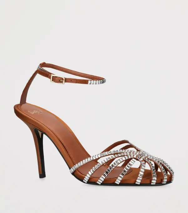ALEVI MILANO Penelope Xtal Heeled Sandals - Brown