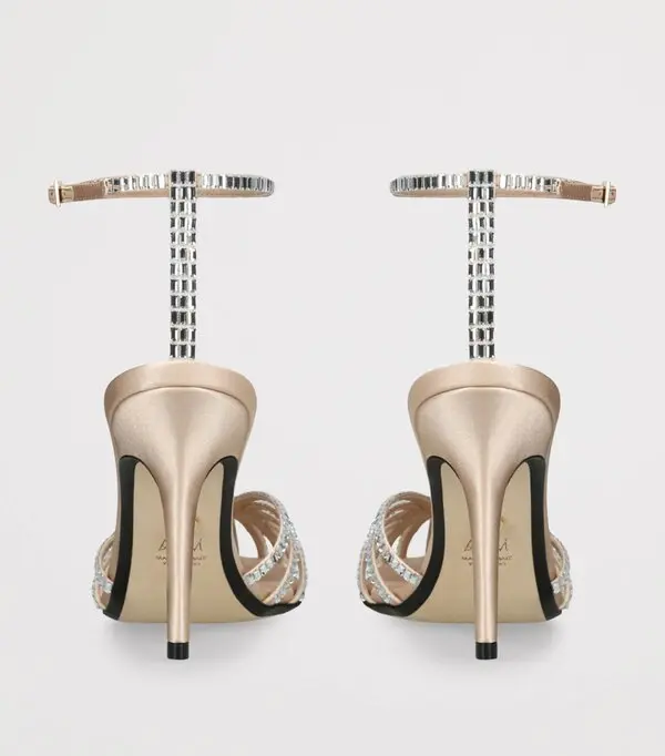 ALEVI MILANO Penelope Xtal Heeled Sandals - Silver