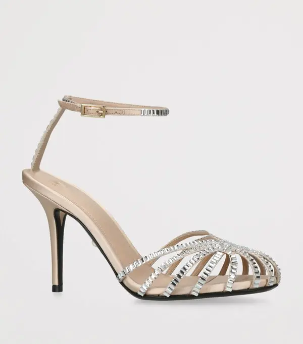ALEVI MILANO Penelope Xtal Heeled Sandals - Silver