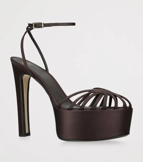ALEVI MILANO Satin Platform Heels