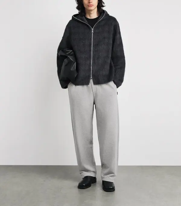 MAISON MARGIELA Cotton-blend Wide-leg Sweatpants - Grey