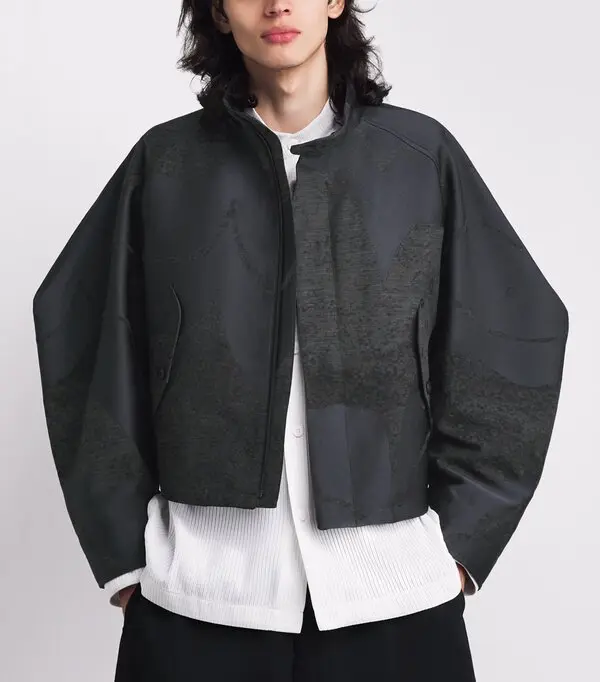 Issey Miyake Inlay Bomber Jacket