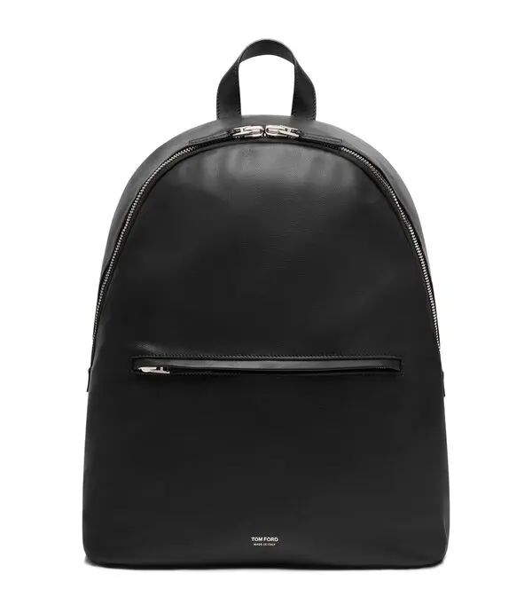 TOM FORD Leather Backpack - Black