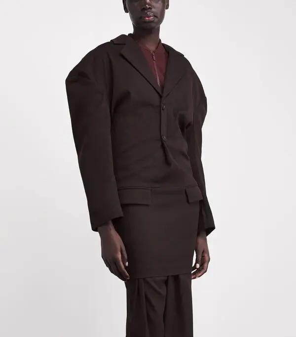 Issey Miyake Like Torso Like Blazer Mini Dress