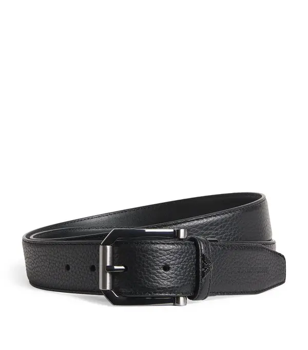 Emporio Armani Leather Belt - Black