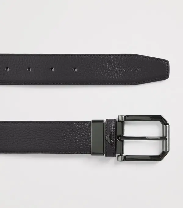 Emporio Armani Leather Belt - Black