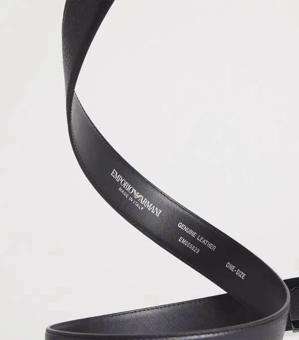 Emporio Armani Leather Belt - Black