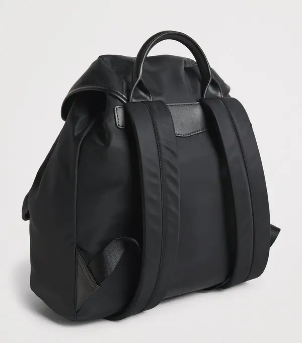 Emporio Armani Logo Backpack - Black
