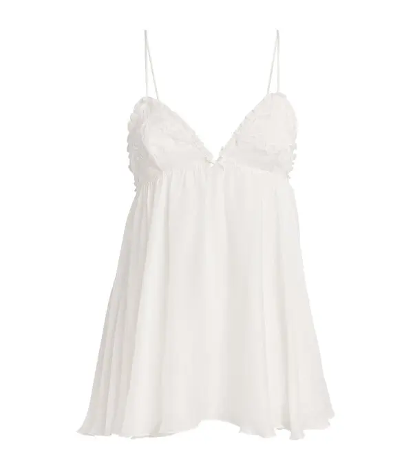 SKIMS Silk Bridal Romance Babydoll Slip - Ivory