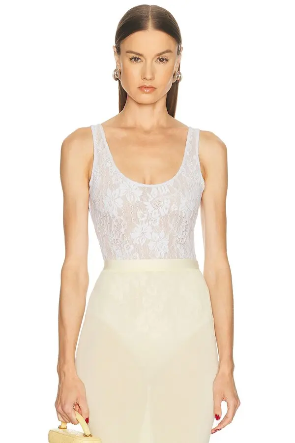 Zimmermann Lace Scoop Bodysuit