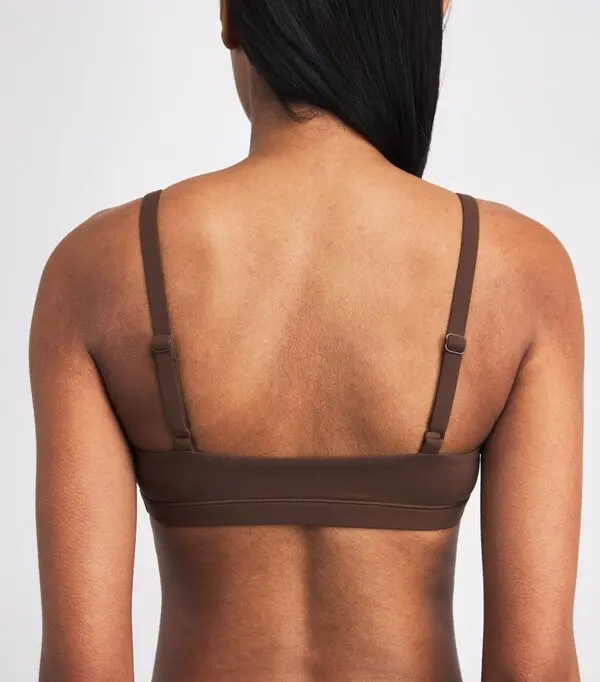 SKIMS Fits Everybody Scoop-neck Bralette - Brown