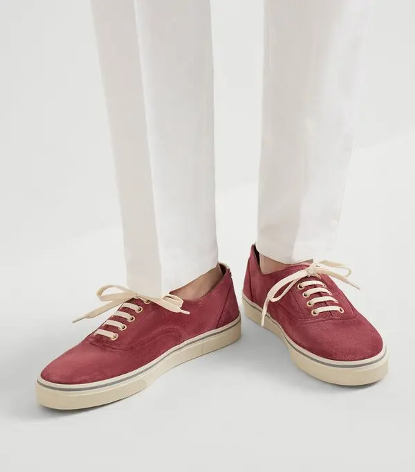 Brunello Cucinelli Suede Low-top Sneakers