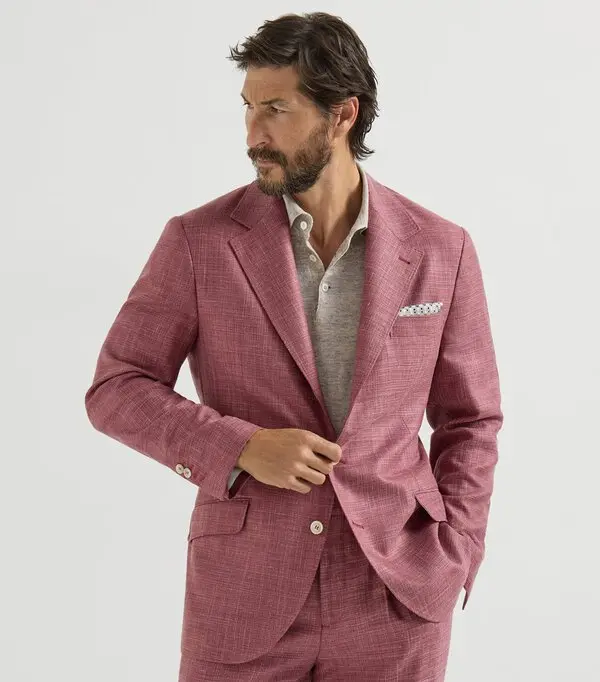 Brunello Cucinelli Wool-silk-linen Deconstructed Blazer