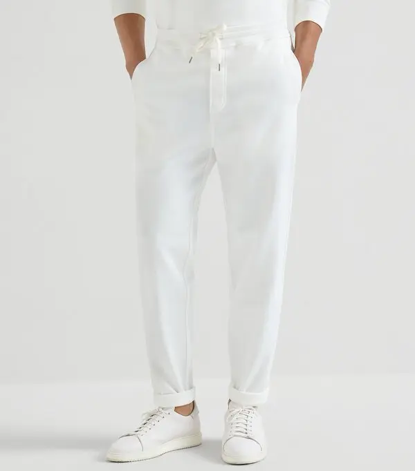 Brunello Cucinelli Cotton-blend French Terry Sweatpants