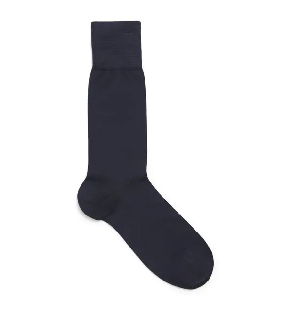 Harrods Logo Socks - Navy