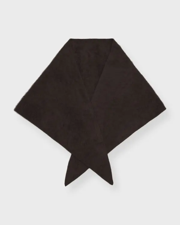 LISA YANG Scarf Bandana Brushed Cashmere - Wood