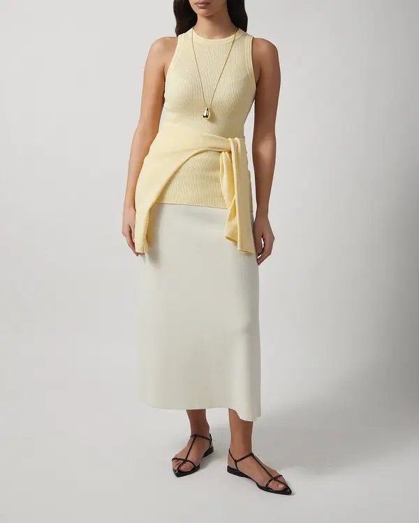 LISA YANG Amya Tank - Light Yellow