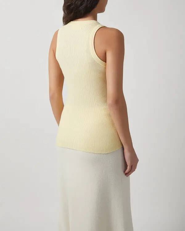 LISA YANG Amya Tank - Light Yellow