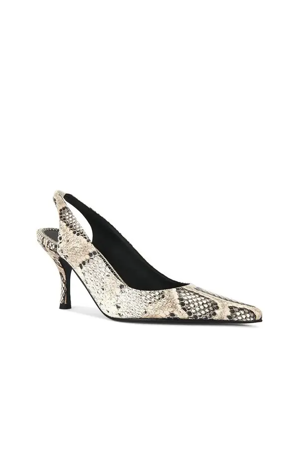 Magda Butrym Snake Low Slingback Heel