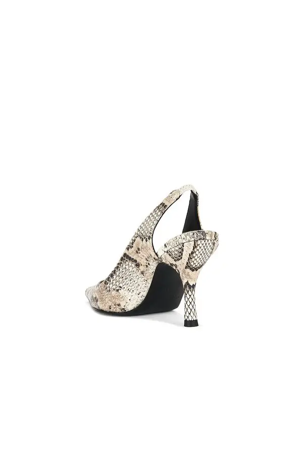 Magda Butrym Snake Low Slingback Heel