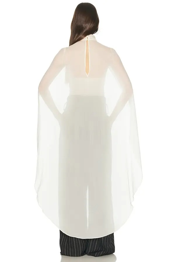 HELSA Georgette Cape Top