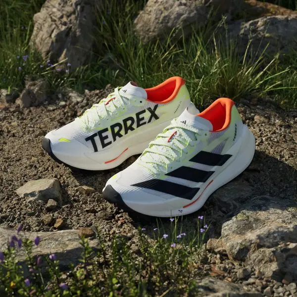 Adidas Terrex Agravic Tt Trail Running Shoes - Cloud White / Core Black / Impact Orange