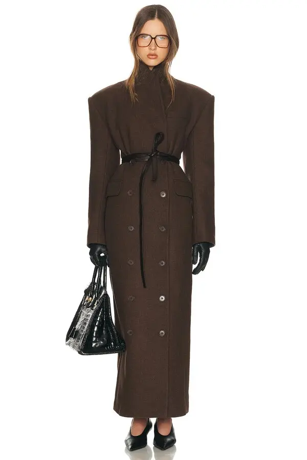 HELSA Italian Wool-blend Extra Long Coat