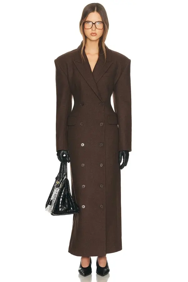 HELSA Italian Wool-blend Extra Long Coat
