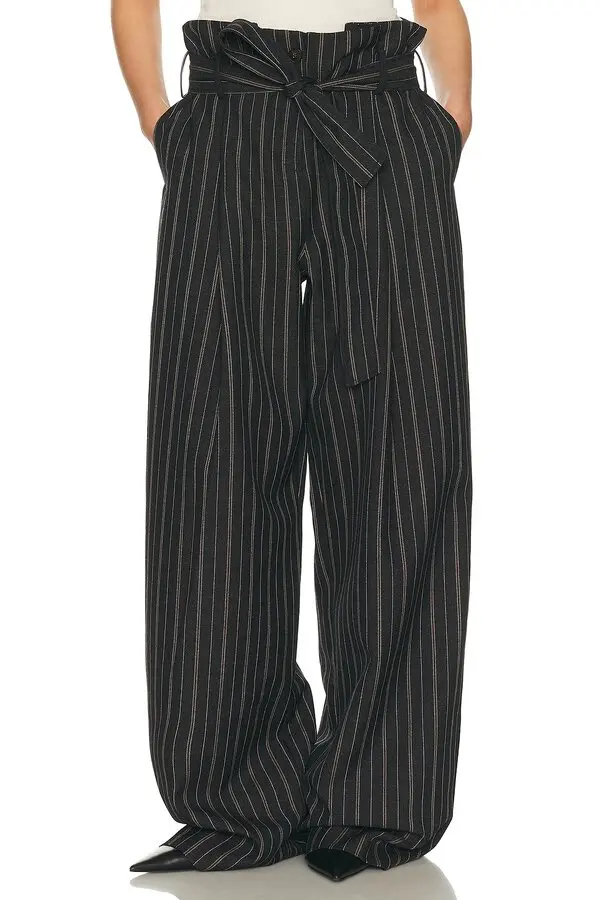 HELSA Stripe Twill Baggy Pants