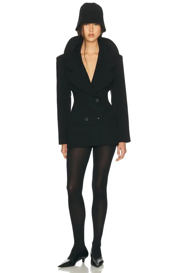 HELSA The Rampling Blazer In Thick Crepe