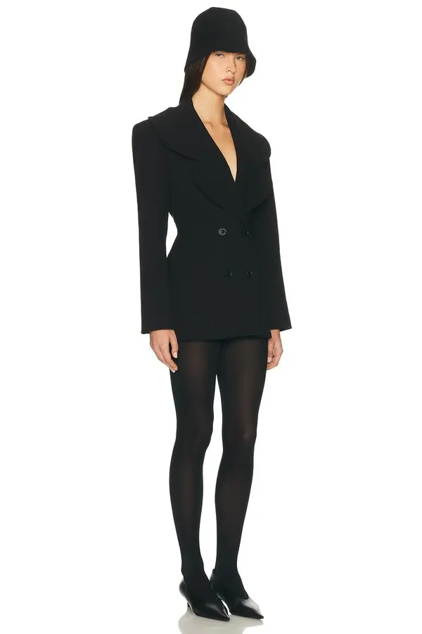 HELSA The Rampling Blazer In Thick Crepe