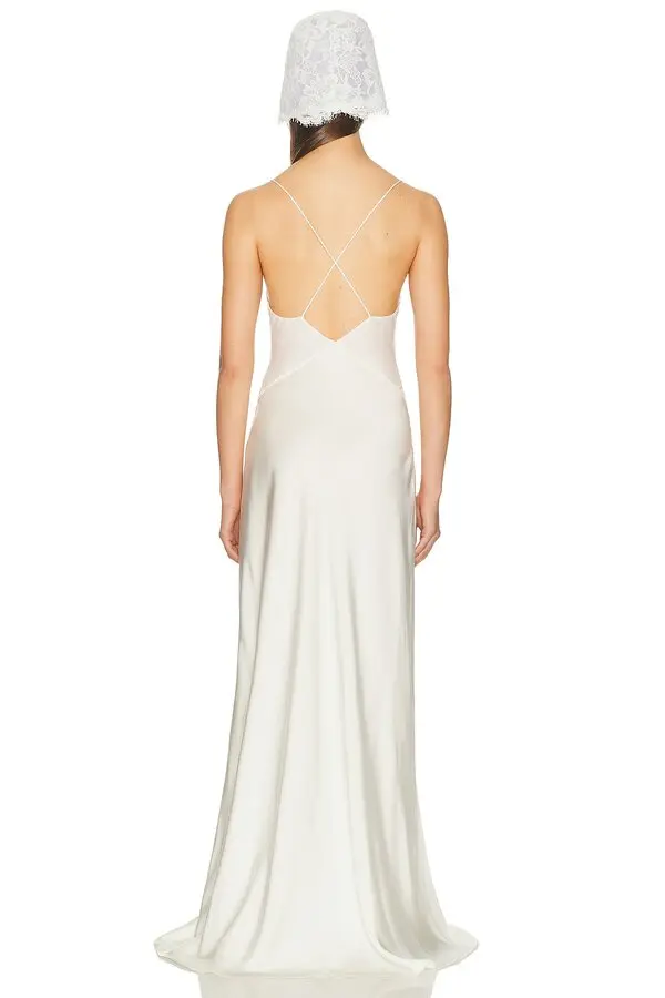HELSA Mix Media Slip Dress